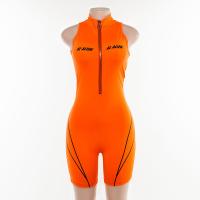 China Sexy Sleeveless Bodycon Jumpsuit Turtleneck Zipper Spandex / Polyester Anti Wrinkle for sale