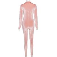 China Casual Women Bodycon Jumpsuit , Breathable Velvet One Piece Jumpsuit for sale