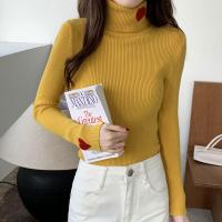 China Autumn Winter Women Knit Sweater , High Neck Knit Sweater for sale
