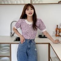 China Shrugs Core Spun Yarn Women Knit Sweater , Short Sleeve Knit Sweater for sale