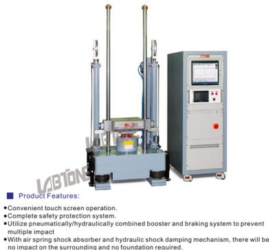 China Mechanical Shock Tst Machine With 50kg payload Performs Half sine 100g 11ms for sale