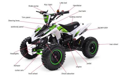 China Mini ATV Off Road Buggy Quad 2-STROKE 49cc Engine Gasoline For Kids for sale