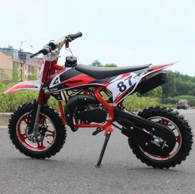 China 2.4L Tank Racing Dirt Bike 49cc 50cc 2 Pull Start Powered Mini Bike for sale