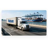 China USA Sea Freight DDP Express Boat Oversized Cargo Truck Delivery Door to Door for sale