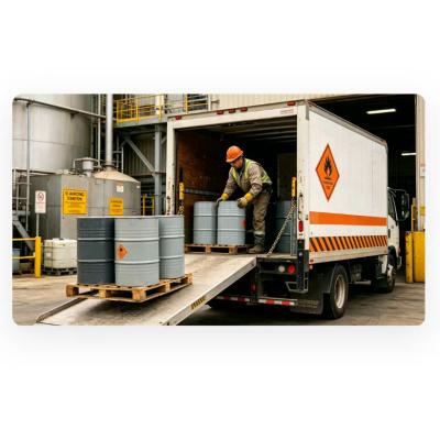China Hazardous Goods Truck Freight Transport Shipping Fully Compliant Cross Border Road Logistics Service for sale
