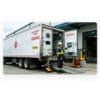 China Hazardous Goods Truck Freight Transport Shipping Fully Compliant Cross Border Road Logistics Service for sale