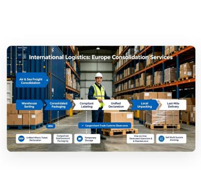 China Europe Consolidation Shipping Services For Financial Stability Economic Integration for sale