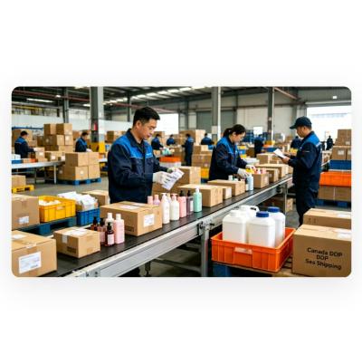 China Sea Freight Shipping To Canada DDP Service For Cosmetics / Liquids / Powders / Chemicals for sale