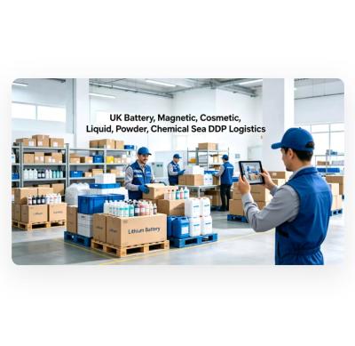 China Stable Shipping to UK DDP Sea Freight Logistics For Battery Magnetic Cosmetic Liquid Powder Chemical for sale