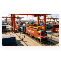 China Rail Freight Transport From China To Europe Door To Door Freight Shipping for sale