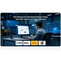 China DDP Sea Freight Shipping to Germany Truck Last Mile Delivery For Oversized Heavy Cargo for sale