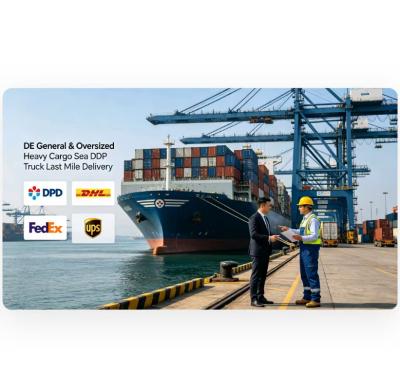 China DDP Sea Freight Shipping to Germany Truck Last Mile Delivery For Oversized Heavy Cargo for sale