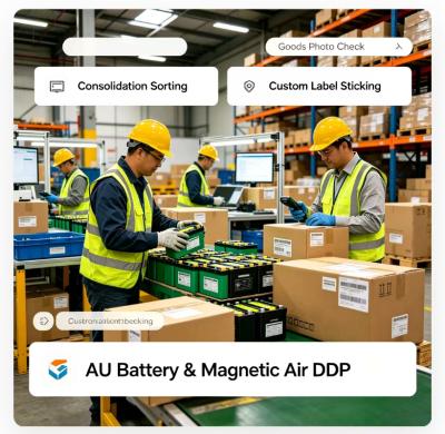 China Secure DDP Air Freight Shipping to AU  For Battery / Magnetic Goods for sale