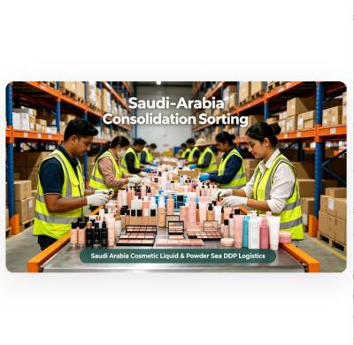 China DDP Sea Freight Shipping to Saudi Arabia  for Cosmetic Liquid / Powder for sale