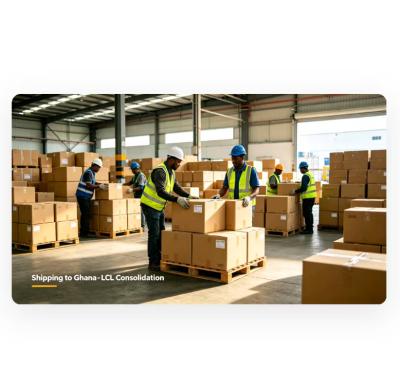 China General Goods Shipping to Ghana LCL Consolidated Sea DDP Door To Door Logistics Services for sale