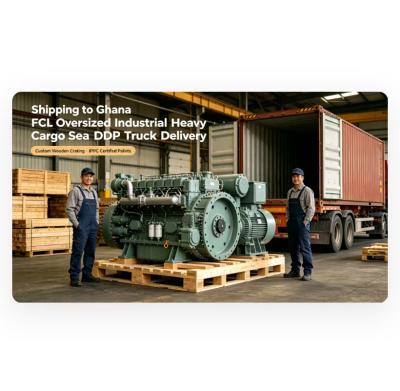 China Satety Shipping to Ghana FCL Oversized Industrial Heavy Cargo DDP Sea Freight for sale