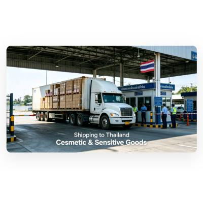 China Delivered Duty Paid Shipping To Thailand Cosmetic Logistics For Sensitive Goods for sale