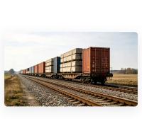 China FCL Railway Shipping To Russia For Oversized Industrial Heavy / Electronic Cosmetic Sensitive Goods for sale