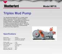 China WEATHERFORD MP16 MUD PUMP; WEATHERFORD MP10 MUD PUMP; WEATHERFORD MP-8 MUD PUMP, F1600HL MUD PUMP; WEATHERFORD MP-5 MUD PUMP for sale