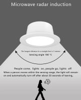 China 5700K Cool White LED Downlight 4 Inch Plastic LED Downlight 9W for sale