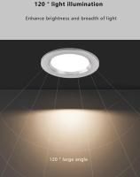 China Aluminum Housing LED Down Light 4000K 5.5W White Die Casting 2.5 Inch Hole Cutting for sale
