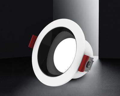 China Deep Anti Glare Dimmable LED Down Light 6500K 6.5W Round LED Downlight for sale