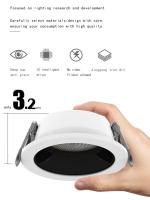 China White LED Spot Light 7W Dimmable LED Spotlight Anti Glare For Hotel / Commercial for sale