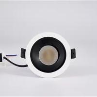 China Hotel Commercial LED Downlight Adjustable 9W Ceiling Dimmable Recessed Spotlights Anti Glare for sale