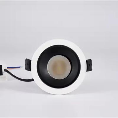 China Hotel Commercial LED Downlight Adjustable 9W Ceiling Dimmable Recessed Spotlights Anti Glare for sale