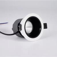 China Hotel Commercial LED Downlight Adjustable 9W Ceiling Dimmable Recessed Spotlights Anti Glare for sale