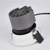 China Hotel Commercial LED Downlight Adjustable 9W Ceiling Dimmable Recessed Spotlights Anti Glare for sale