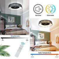 China 70W 570mm LED Fan Lights Adjustable Brightness Easy Installation For Bedroom for sale