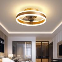 China 100W 500mm Portable LED Fan Lamp , Rotating Ceiling Fan With Light for sale