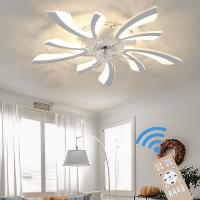 China Multiple Mode LED Fan Lights 80W 500mm Remote Control for Living Room for sale