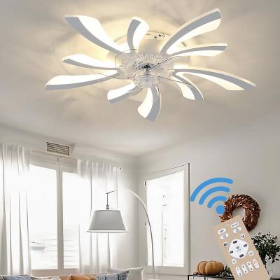 China Multiple Mode LED Fan Lights 80W 500mm Remote Control for Living Room for sale