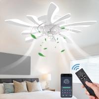 China Multiple Mode LED Fan Lights 80W 500mm Remote Control for Living Room for sale
