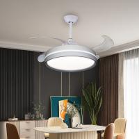 China 96W 500mm Ceiling Fan Super Silent Bedroom 42 Inch White Ceiling Fan With Light for sale