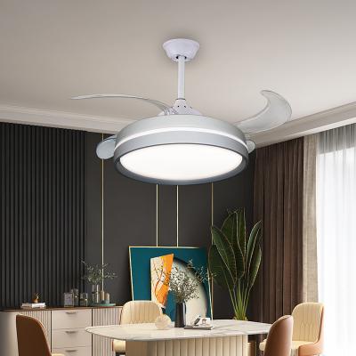 China 96W 500mm Ceiling Fan Super Silent Bedroom 42 Inch White Ceiling Fan With Light for sale
