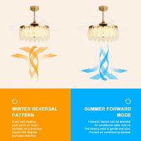 China Bladeless LED Ceiling Fan Light , LED Crystal Ceiling Fan With Light And Remote for sale