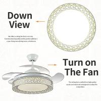 China 72W 500mm Ceiling Fan Light , 42 Ceiling Fan With Light And Remote for sale
