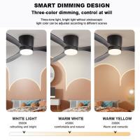 China Energy Saving Modern LED Ceiling Fan 36W 650mm Leaf Ceiling Fan With Light for sale