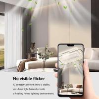 China 128W Full Spectrum Eye Protection Leafless LED Ceiling Fan Light For Dining Room for sale