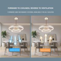 China Indoor LED Fan Lights 240W 600mm High Speed Ceiling Fan With Light Chandelier for sale