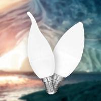 China 5W 6W 7W 8W C37 E27 E14 LED Lighting Bulb , LED Candle Light 3000K 6500K for sale