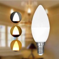 China 5W 6W 7W 8W C37 E27 E14 LED Lighting Bulb , LED Candle Light 3000K 6500K for sale