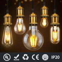 China B22 E27 E26 6000K Retro LED Filament Bulb Energy Saving A60 C37 G-Shape 100lm/W For Lighting for sale