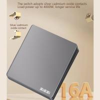 China Ultra Thin Safety 10A 16A S7 Wall Switch Socket For Bedroom Living Room Dining Room for sale
