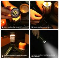 China Folding Retractable Multi Rechargeable Outdoor Camping Led Portable Hiking Light LED Night Table Desk Lamp for sale