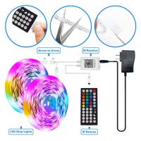 China 10m RGB LED Light Strip Multicolor Remote LED Tape Lights For Indoor Outdoor Hotel Lighting for sale