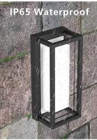 China IP65 Modern Lantern Lamp 12 Inch Balcony Decor Garden Wall Lamp for sale